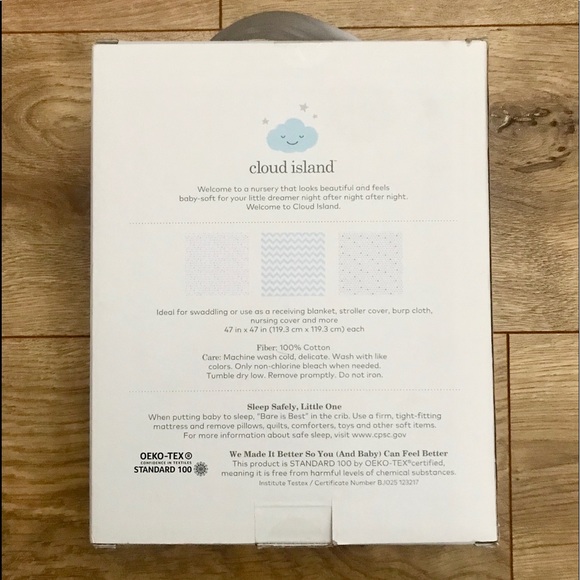cloud island | Bedding | Cloud Island Set Of Cotton Muslin Baby Blanket Nwt | Poshmark